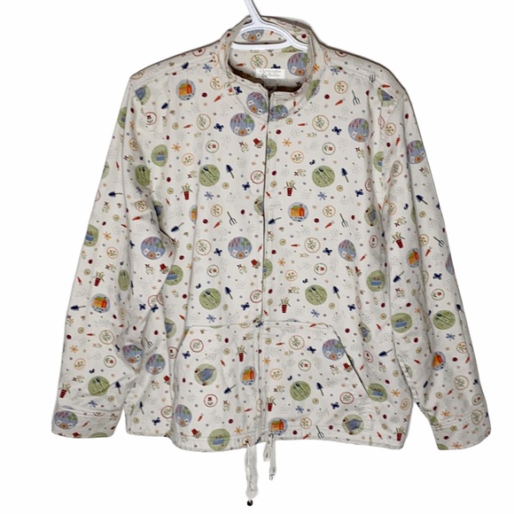 Vintage | Jackets & Coats | Vintage Cottagecore Garden Theme Rain ...